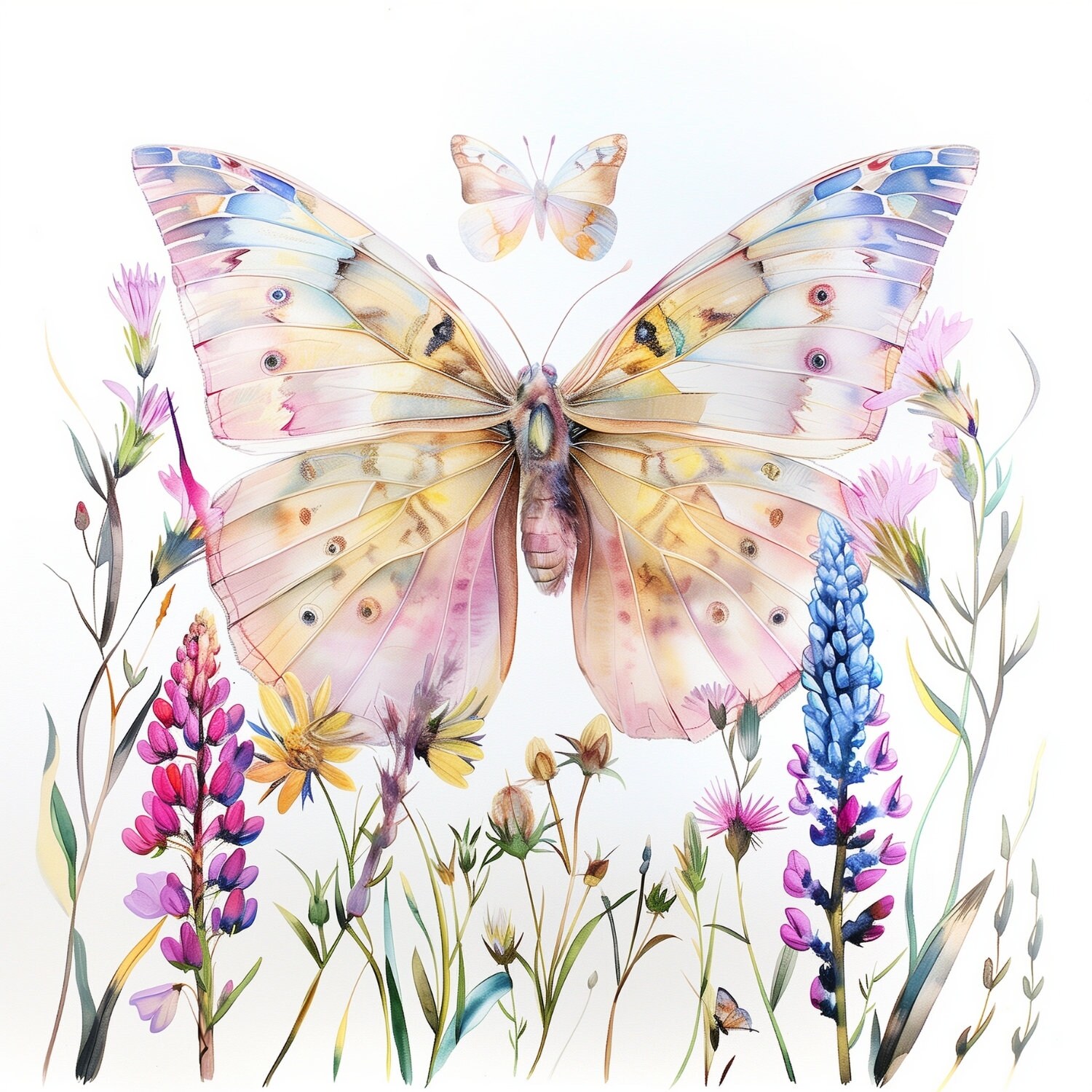 11 Printable Butterflies Collection Digital Art for Scrapbooking ...