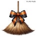 Halloween Broom Clipart, Watercolor Design,digital Download for Junk ...