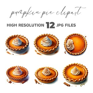 Pumpkin Pie, Thanksgiving Food, Autumn Images, Watercolor Thanksgiving ...