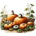 Fall Pumpkin Patch Clip Art Set, Digital Art Prints for Junk Journals ...