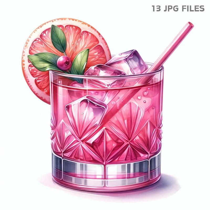 Cocktail Decal - Etsy