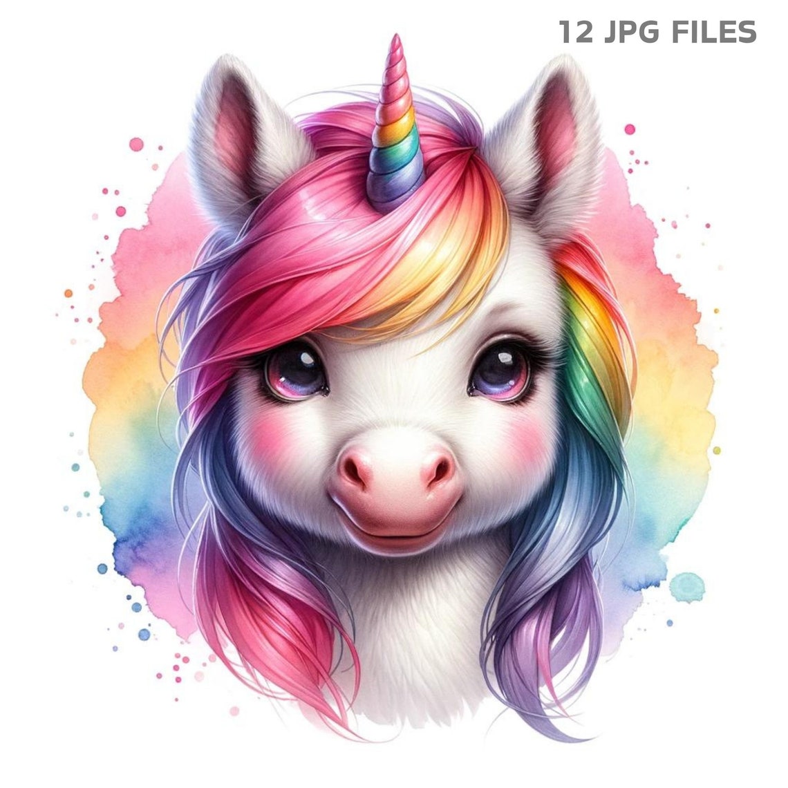 Magical Unicorn Clip Art Collection for Unicorn Parties, DIY Nursery ...