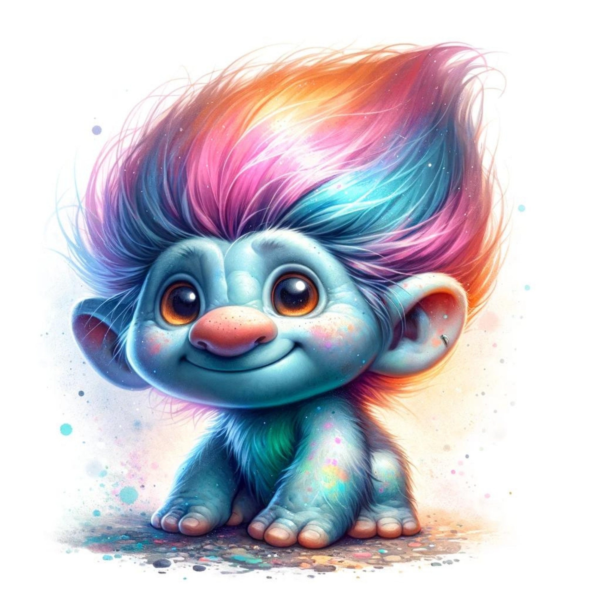 Cute Trolls Clipart, Digital Download for Kids, Character Design, Ogre ...