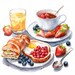8 Breakfast Watercolor Clipart, Commercial Use, Digital Image, Food ...