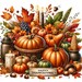 Fall Thanksgiving Clipart Bundle, Watercolor Images for Digital ...
