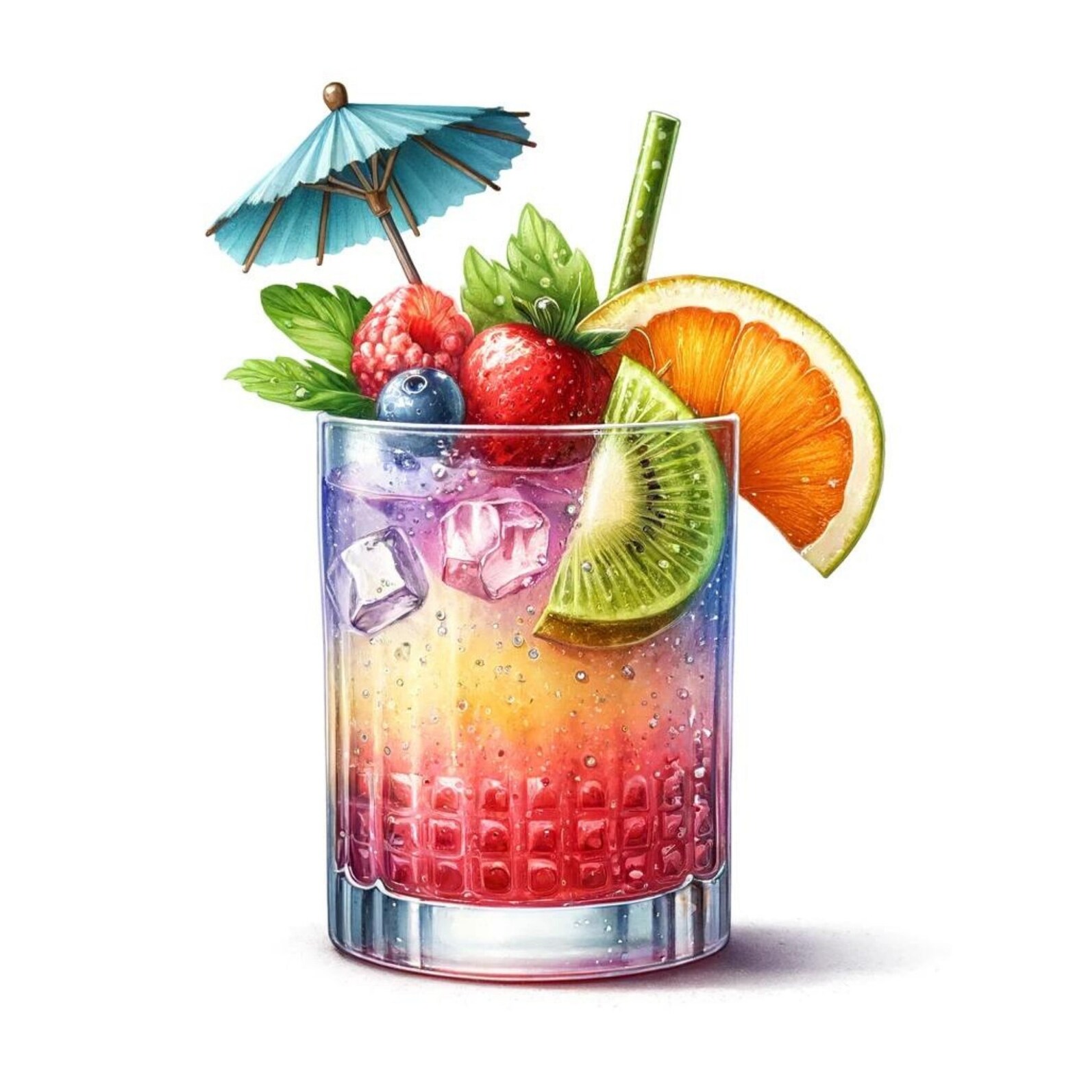 Digital Cocktail Clipart, Drinks Artwork for Paper Crafts and ...