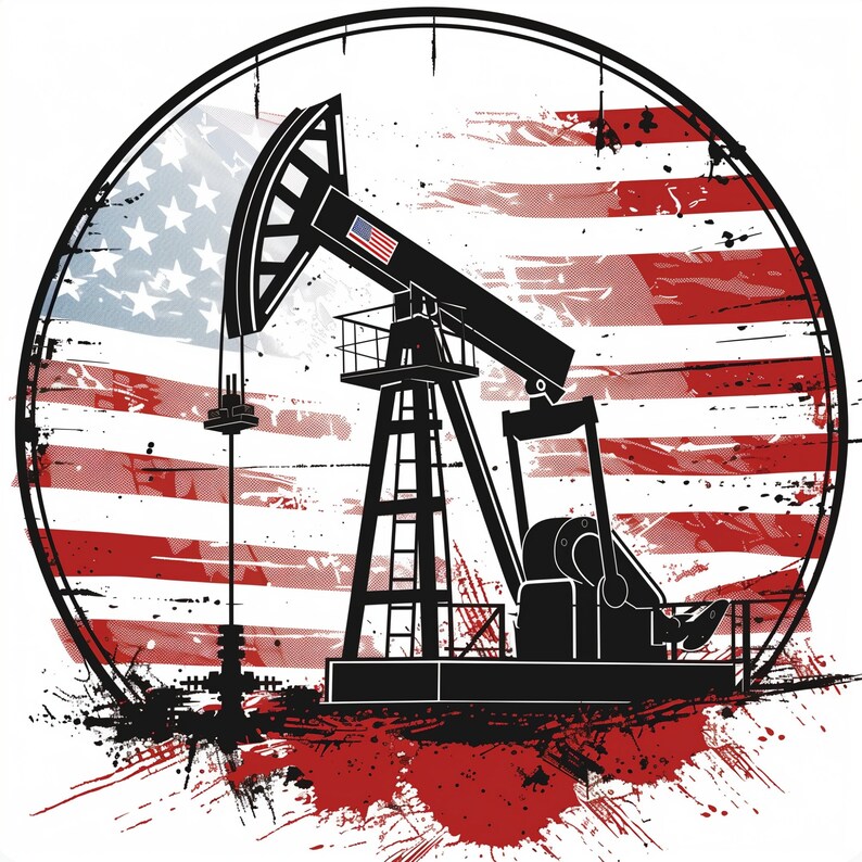 8 Oilfield Clipart, Offshore Oil Rig, Digital Background Download ...