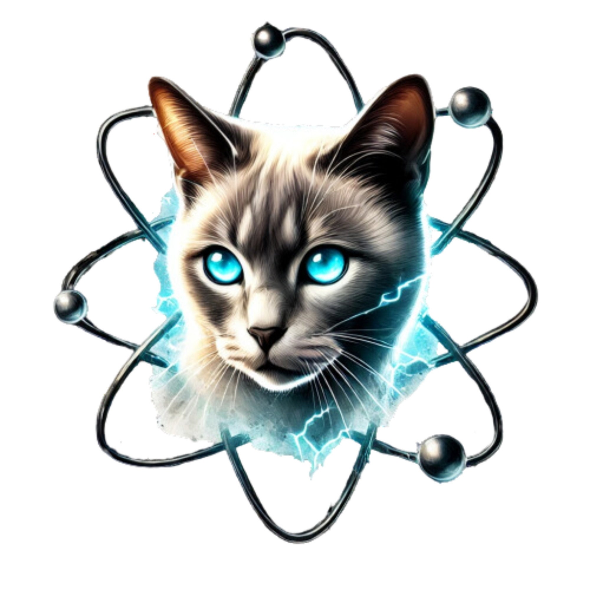 Atomic Cat Clipart Bundle, Digital Crafting & Scrapbook Images, Cute ...