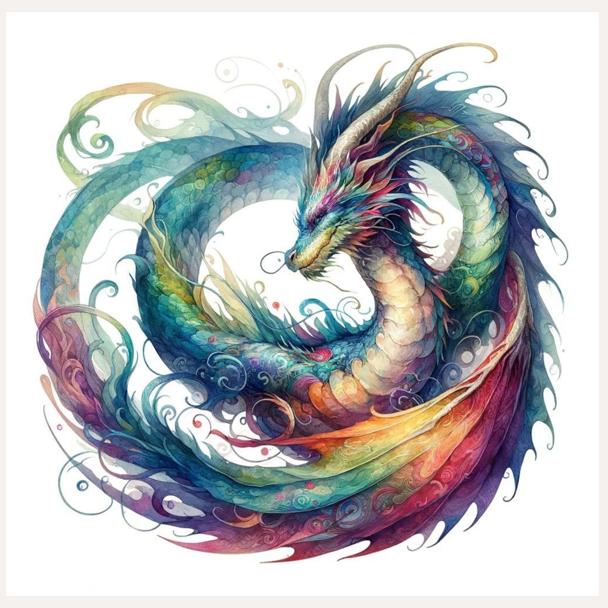 Digital Dragon Clipart for Paper Crafts Instant Download, Commercial ...