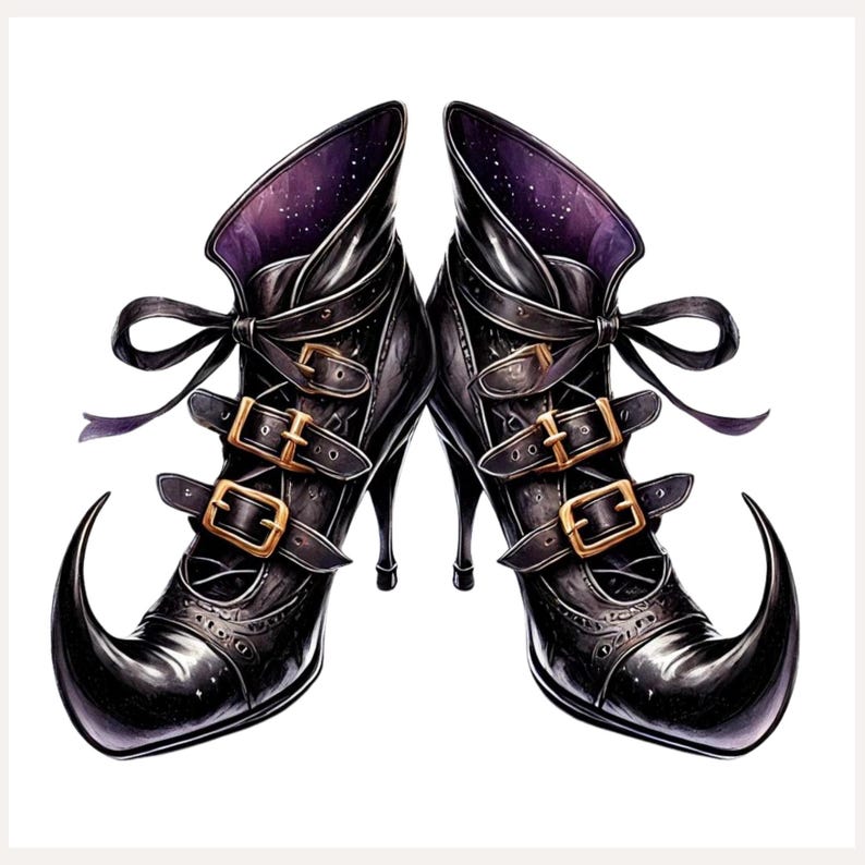 Magical Halloween Clipart Bundle, Watercolor Clipart Images, Witch's ...