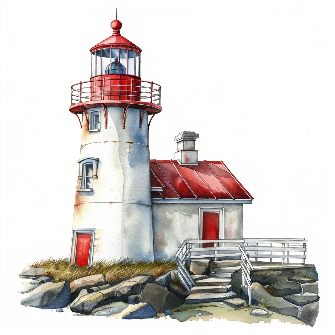 12 Lighthouse and Sea Clipart for Junk Journals and Greeting Cards ...