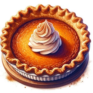 Pumpkin Pie, Thanksgiving Food, Autumn Images, Watercolor Thanksgiving ...