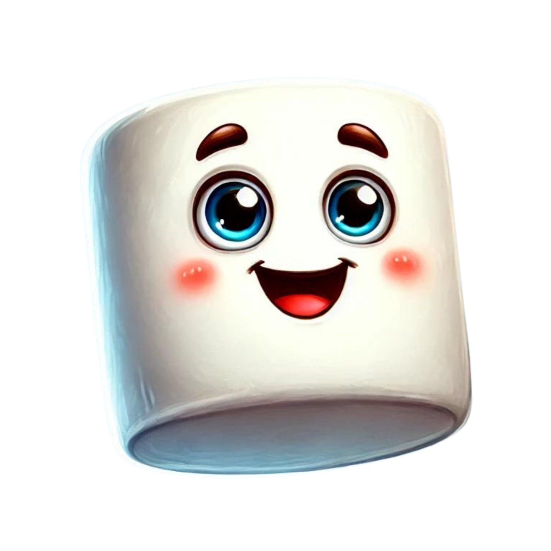 Funny Marshmallow, Kawaii Food Clipart Bundle for Junk Journals ...