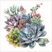 12 Watercolor Succulent Clip Art Set Digital Bundle for Junk Journal ...