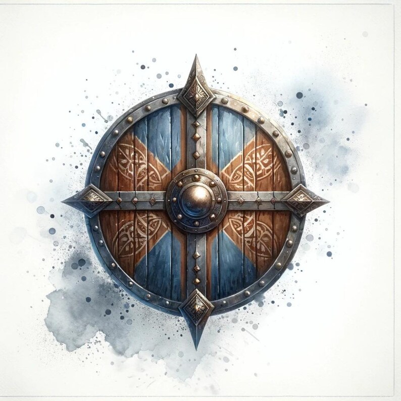 Medieval Shield Designs for Scrapbooking and Decor, Wheel of Time ...