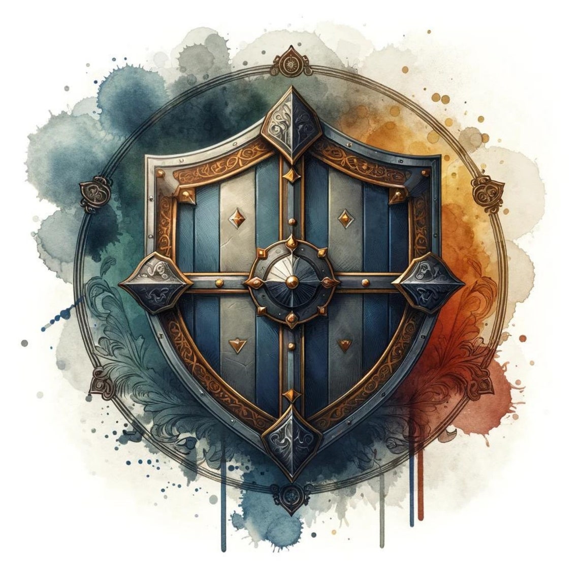 Medieval Shield Designs for Scrapbooking and Decor, Wheel of Time ...