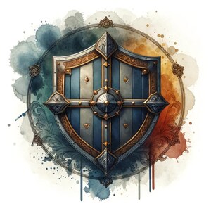 Medieval Shield Designs for Scrapbooking and Decor, Wheel of Time ...