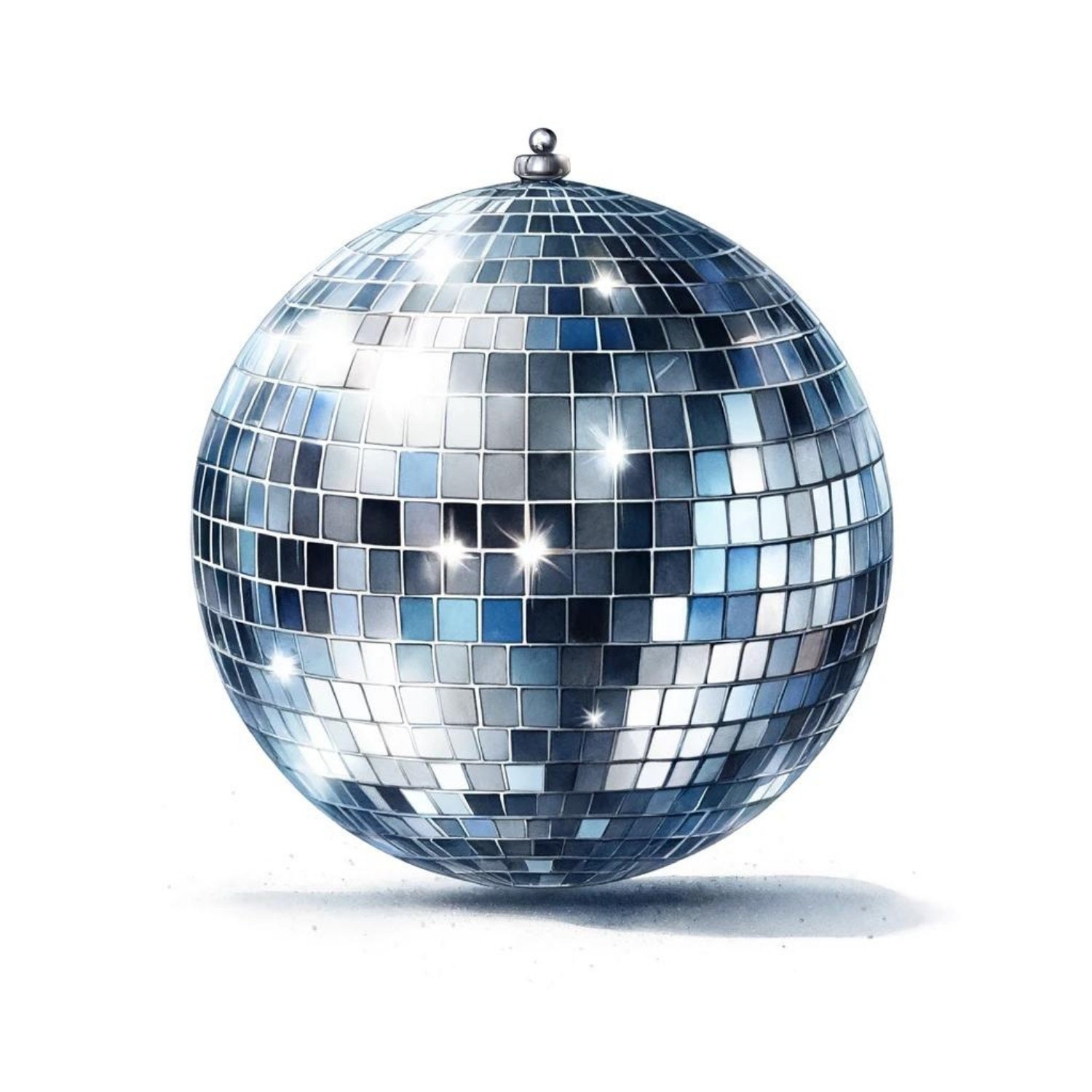 Disco Ball Clipart, Retro Watercolor Digital Download,collage Images ...