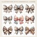 Retro Lace Bow Clipart, Shabby Chic Decor, Coquette Aesthetic Digital ...