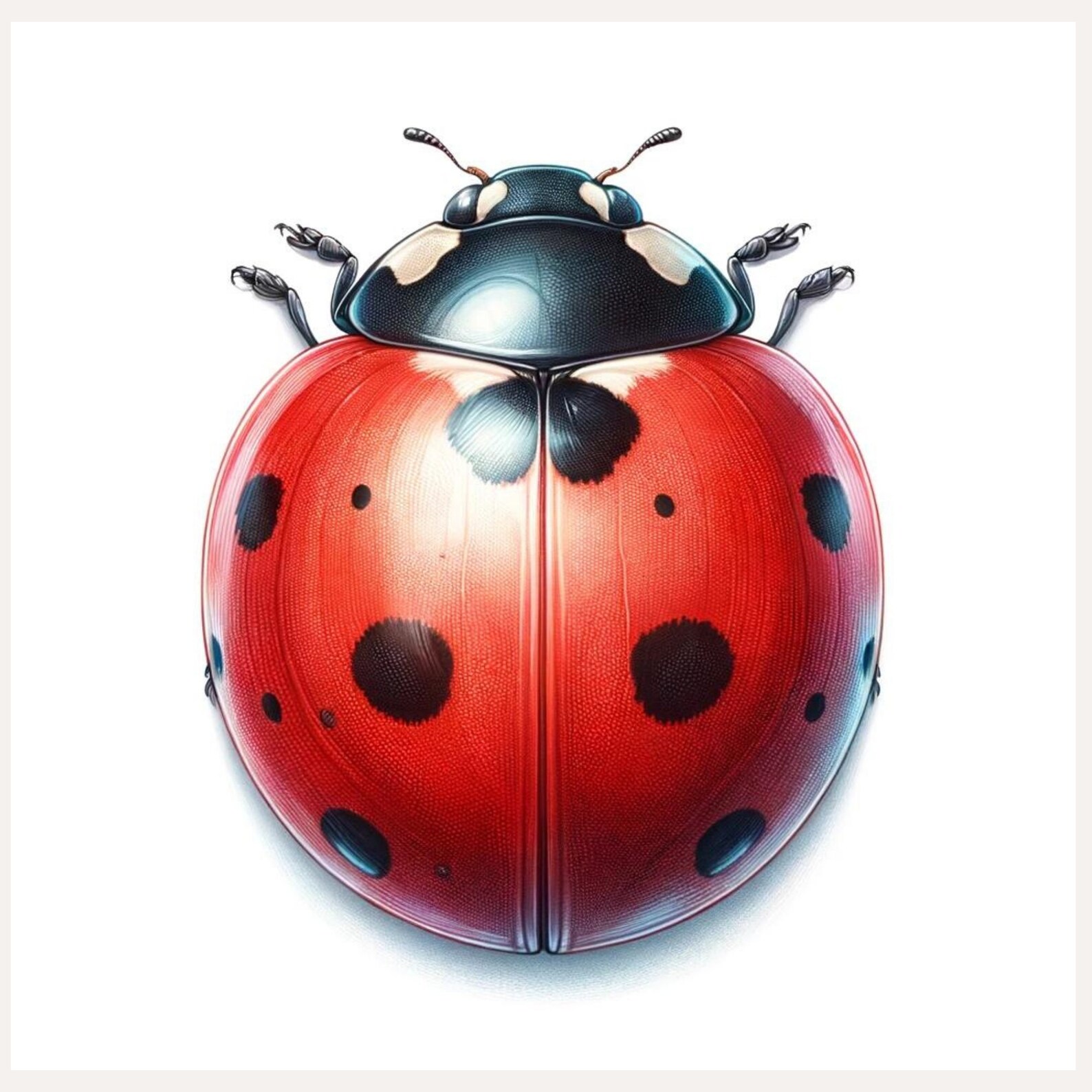 Ladybug Watercolor Clipart Set, Instant Download for Scrapbook Supplies ...