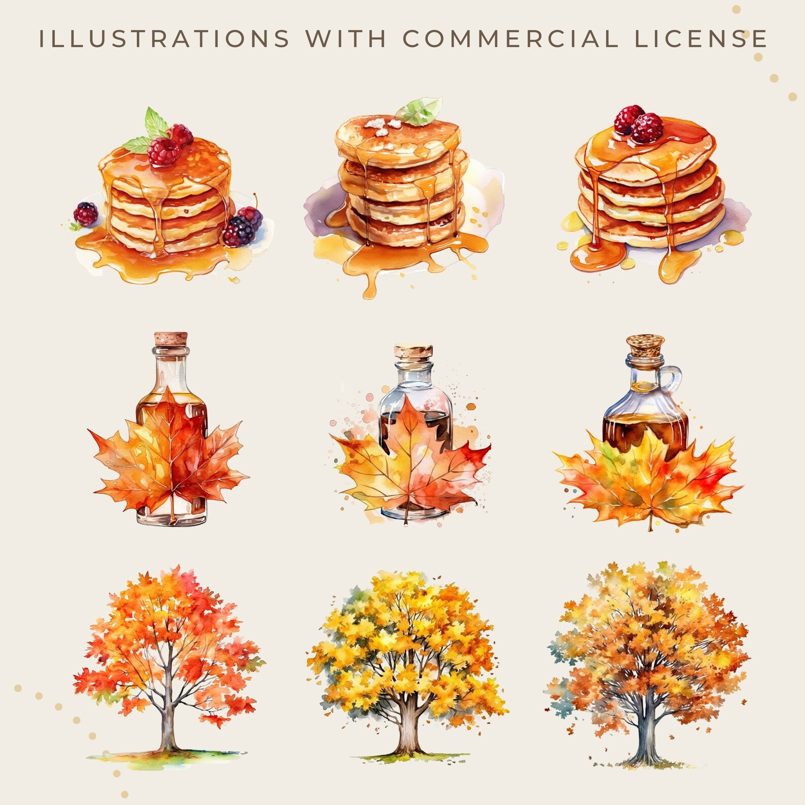 21 Maple Syrup Clipart, Digital Crafting & Scrapbooking JPG Files ...