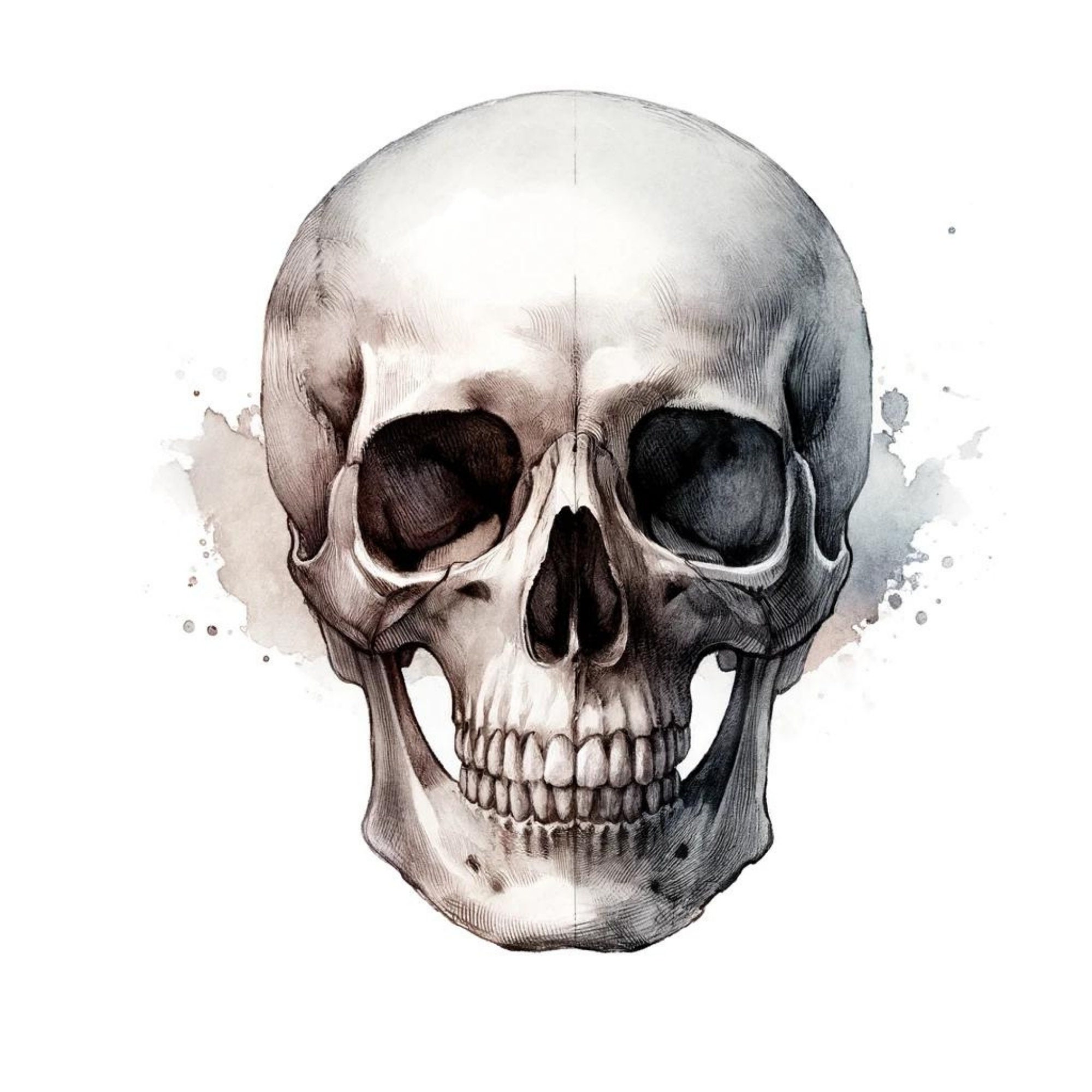 Human Skull Clip Art Bundle, Perfect for Skull Shirts and Digital ...