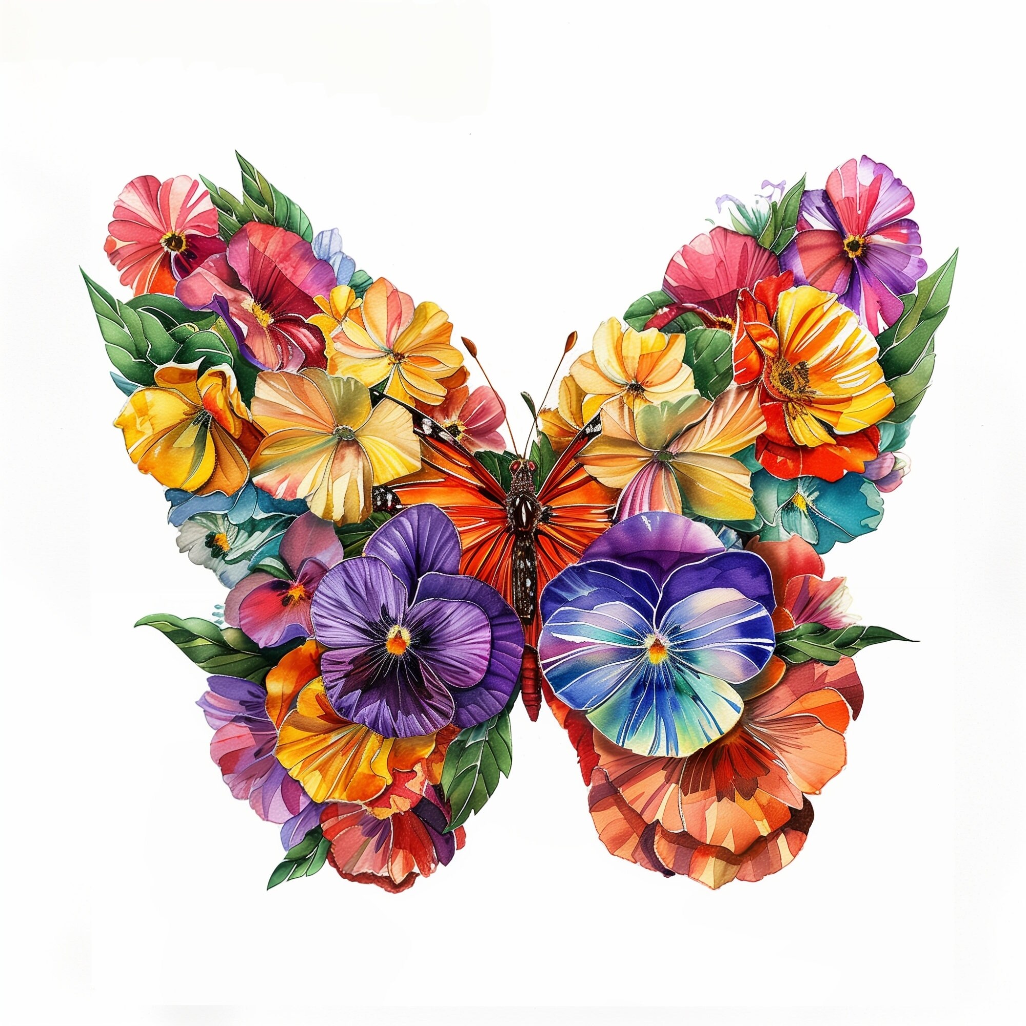 12 Spring Butterfly Clipart Set for Crafting and Digital Projects ...