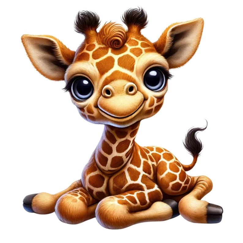 Watercolor Giraffe Clipart Bundle, Digital Crafting Scrapbook Images ...