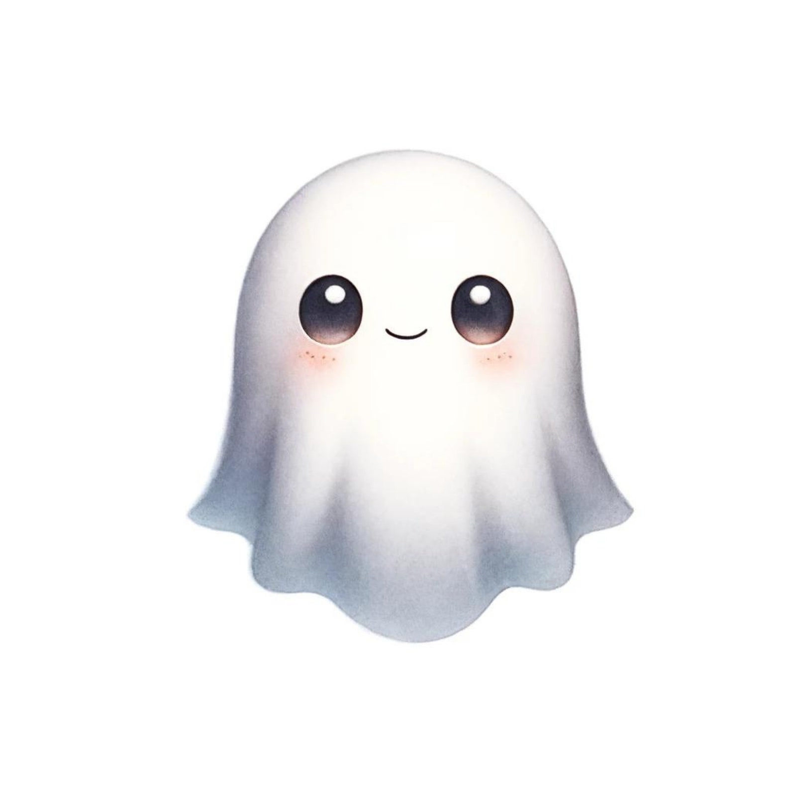 Cute Kawaii Ghost Clip Art Bundle, Retro Halloween, Collage Images ...