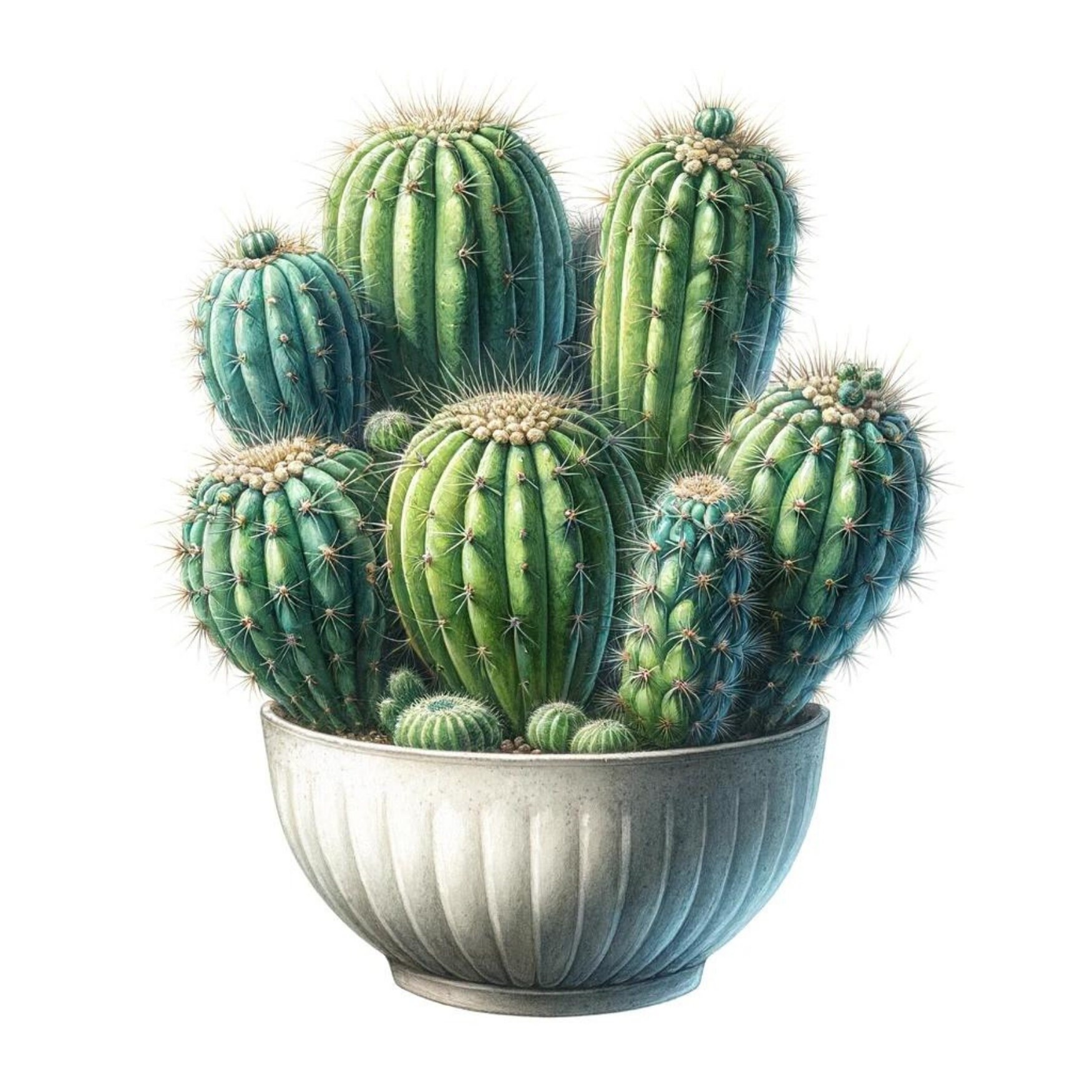 Potted Cactus Clipart Designs for DIY Crafting Projects, Cactus ...