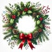 Christmas Wreaths Clipart Bundle, Greenery for Digital Crafting and ...