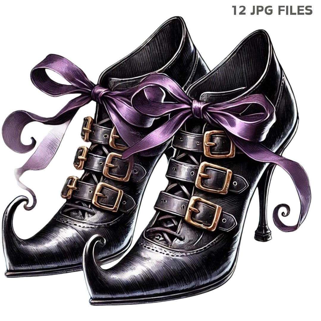 Magical Halloween Clipart Bundle, Watercolor Clipart Images, Witch's ...