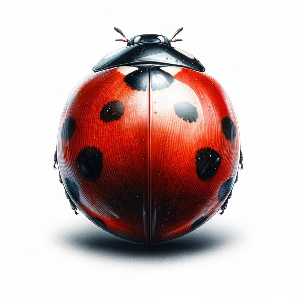 Ladybug Watercolor Clipart Set, Instant Download for Scrapbook Supplies ...