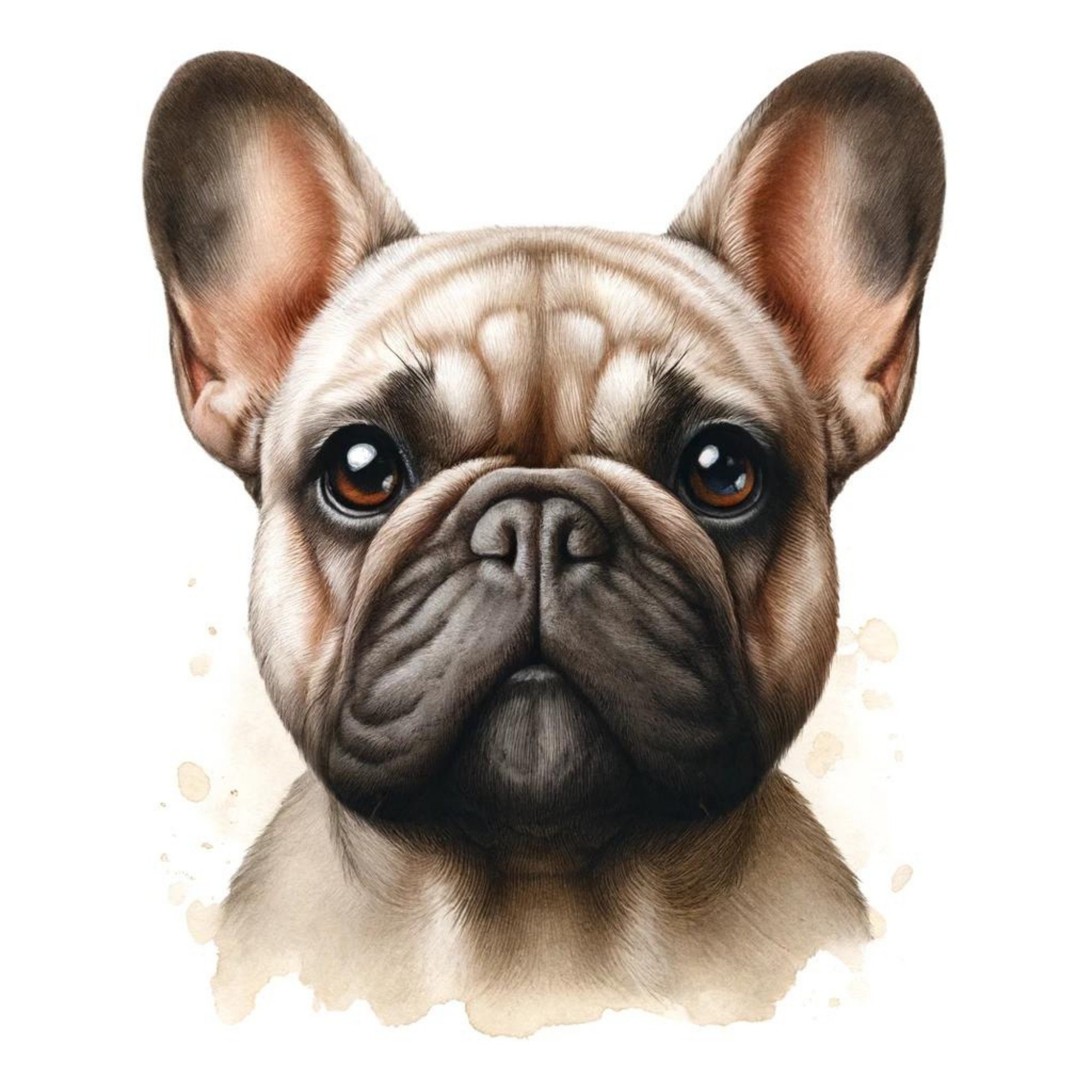 French Bulldog Clipart Set, Instant Download Digital Art for Dog Lovers ...