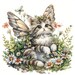Fairy Cat Clipart for Mystical Junk Journals, Instant Download ...