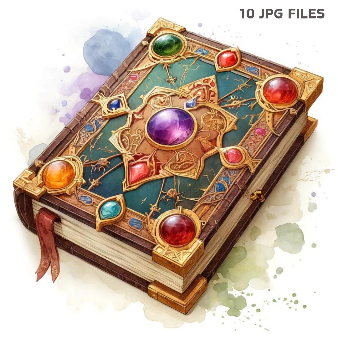 Fantasy Book Clipart, Instant Download for Junk Journal & Paper Crafts ...