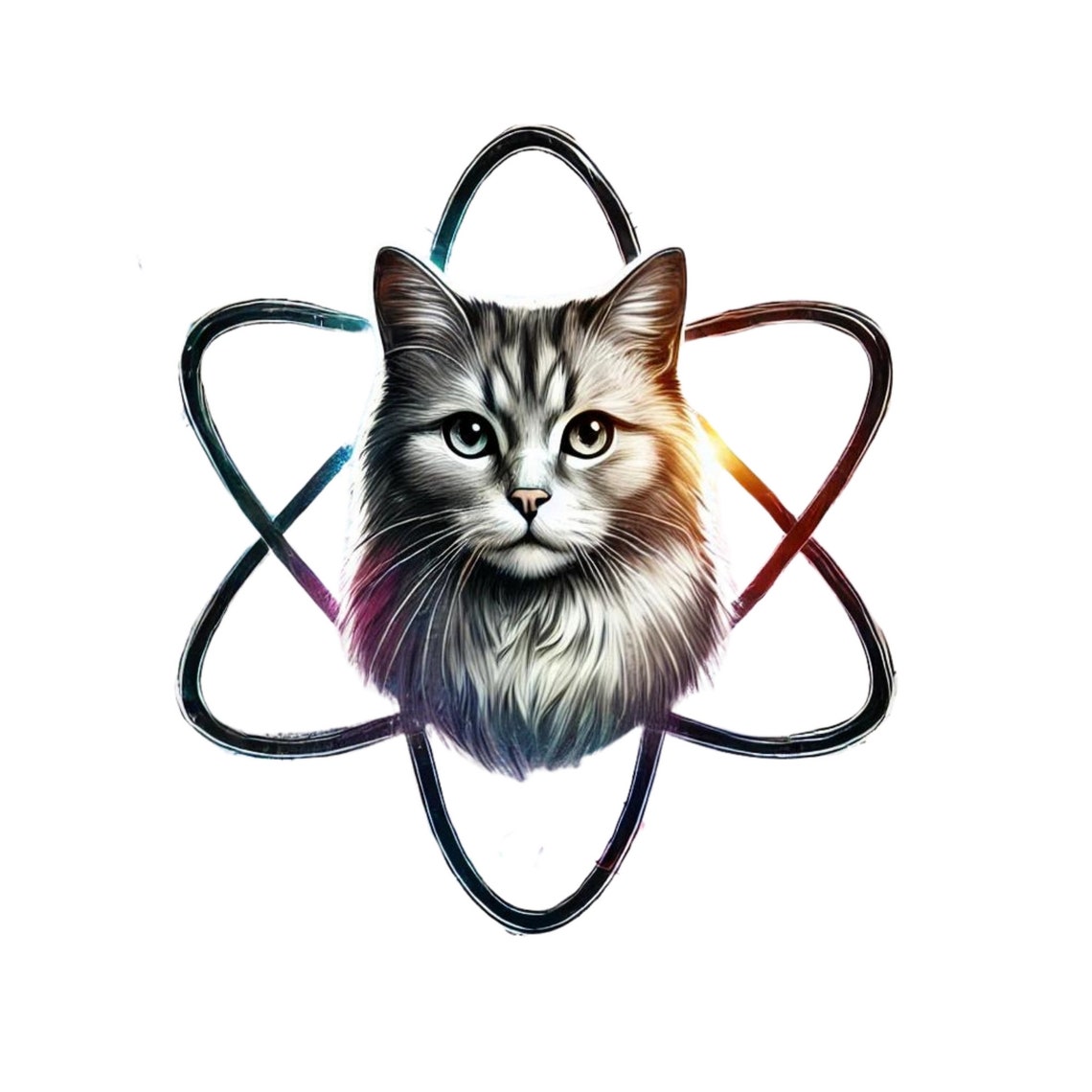 Atomic Cat Clipart Bundle, Digital Crafting & Scrapbook Images, Cute ...