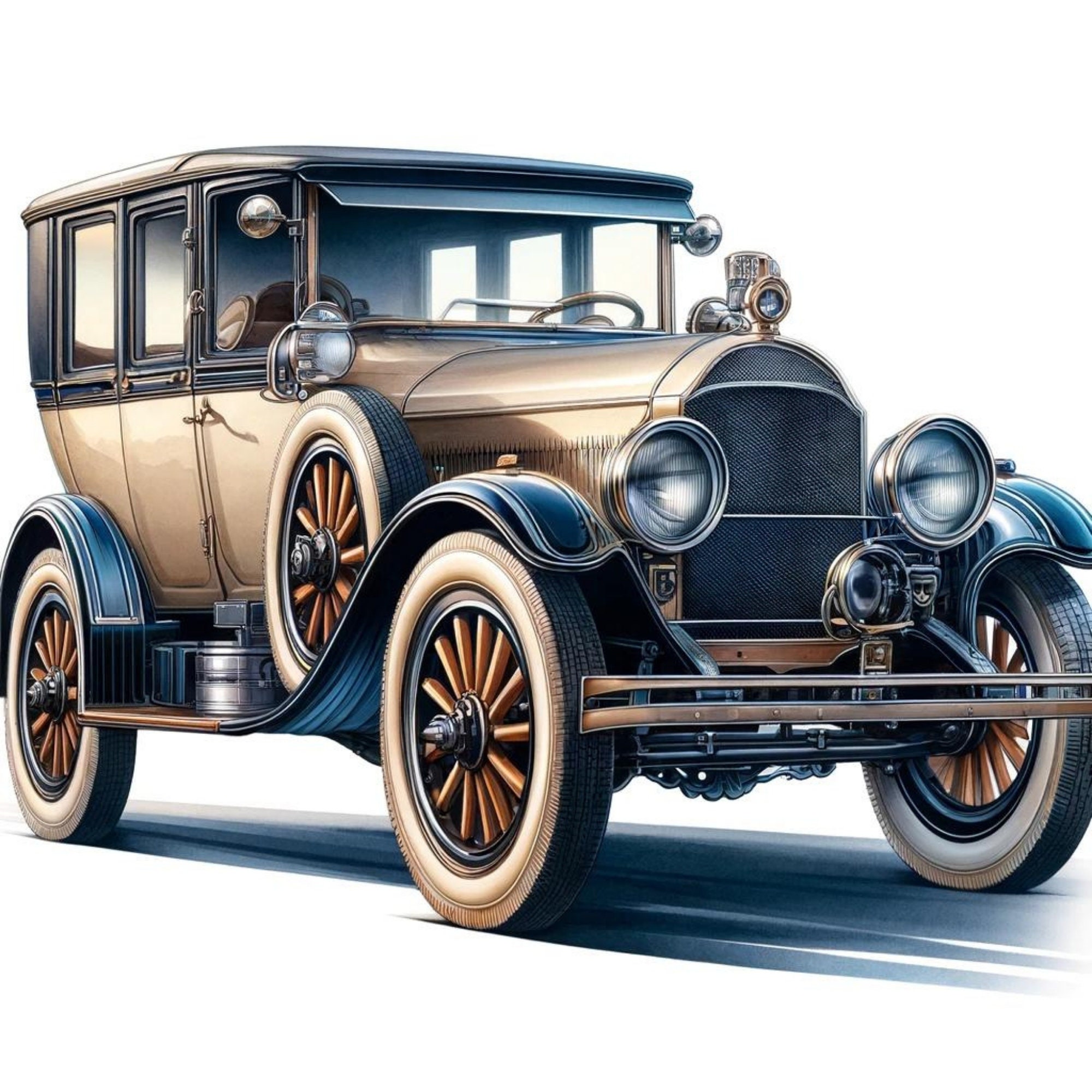 Retro Clipart Set of Old Cars, Commercial Use, Watercolor Clipart for ...