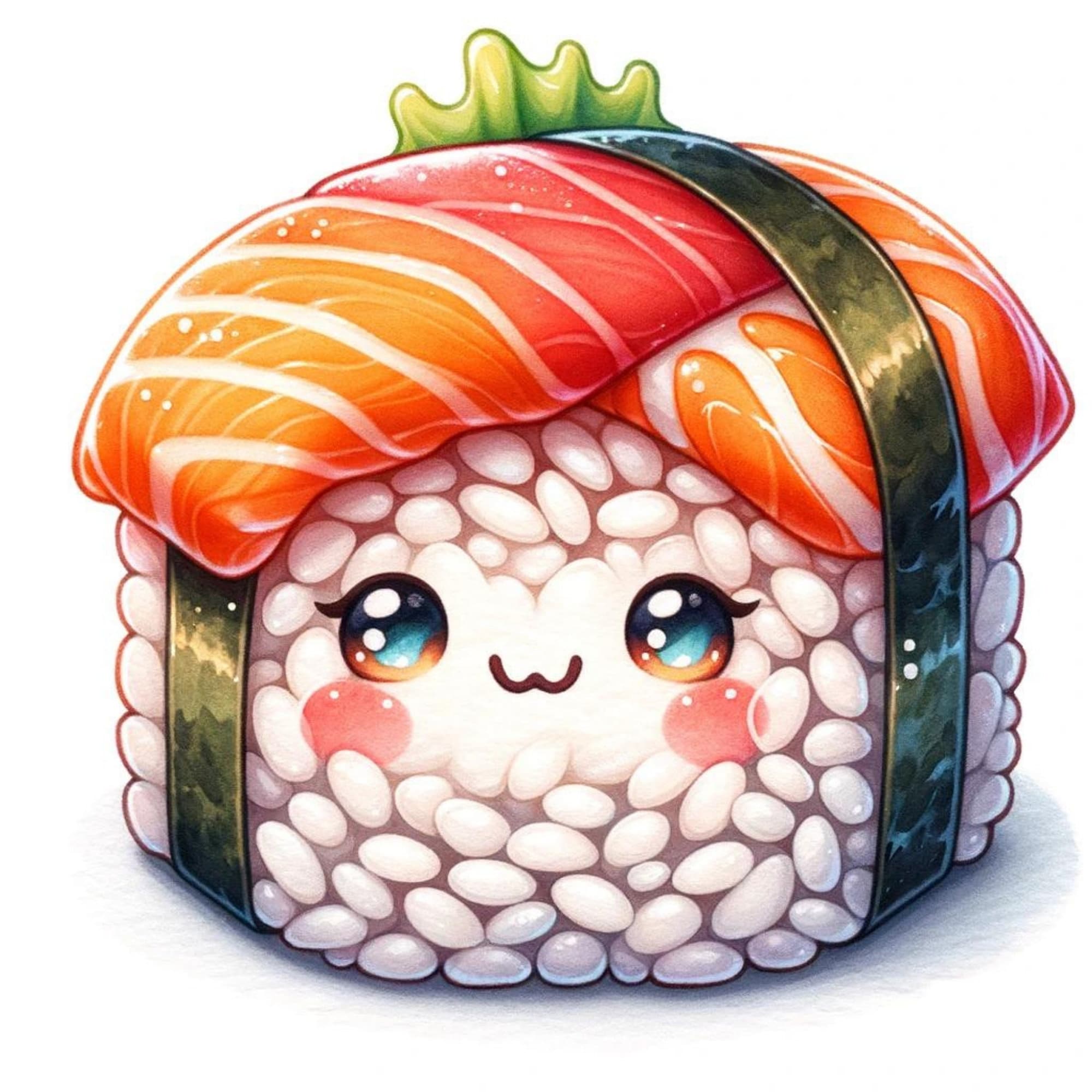 Sushi Food Clipart Bundle, Cute Kawaii Art Digital Download, Digital ...