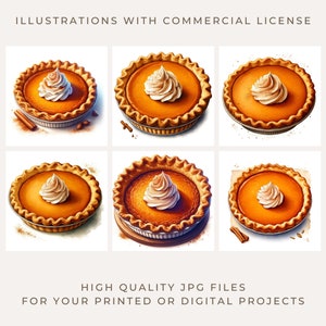 Pumpkin Pie, Thanksgiving Food, Autumn Images, Watercolor Thanksgiving ...