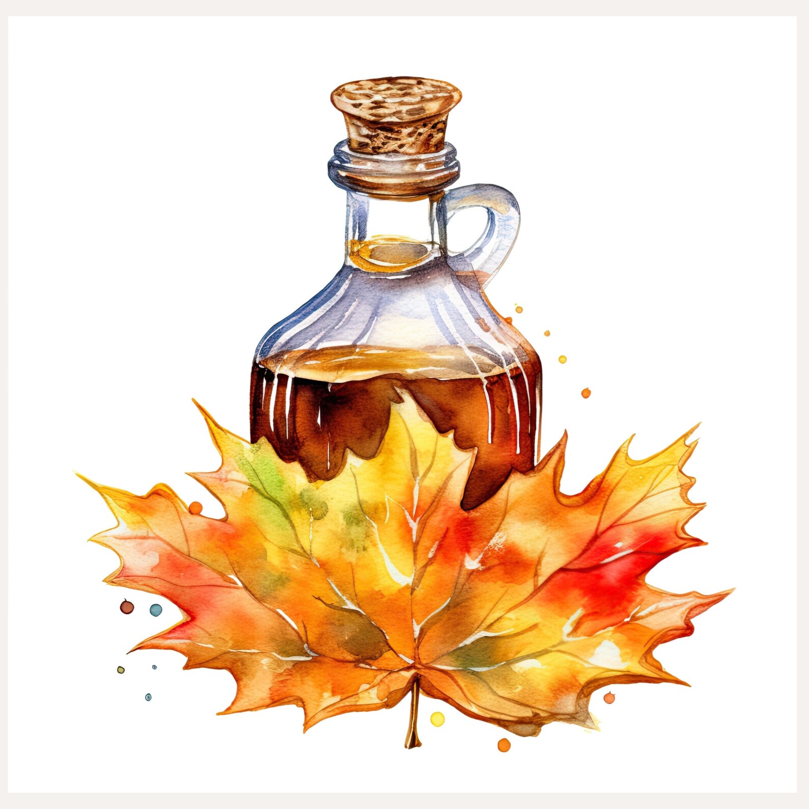 21 Maple Syrup Clipart, Digital Crafting & Scrapbooking JPG Files ...