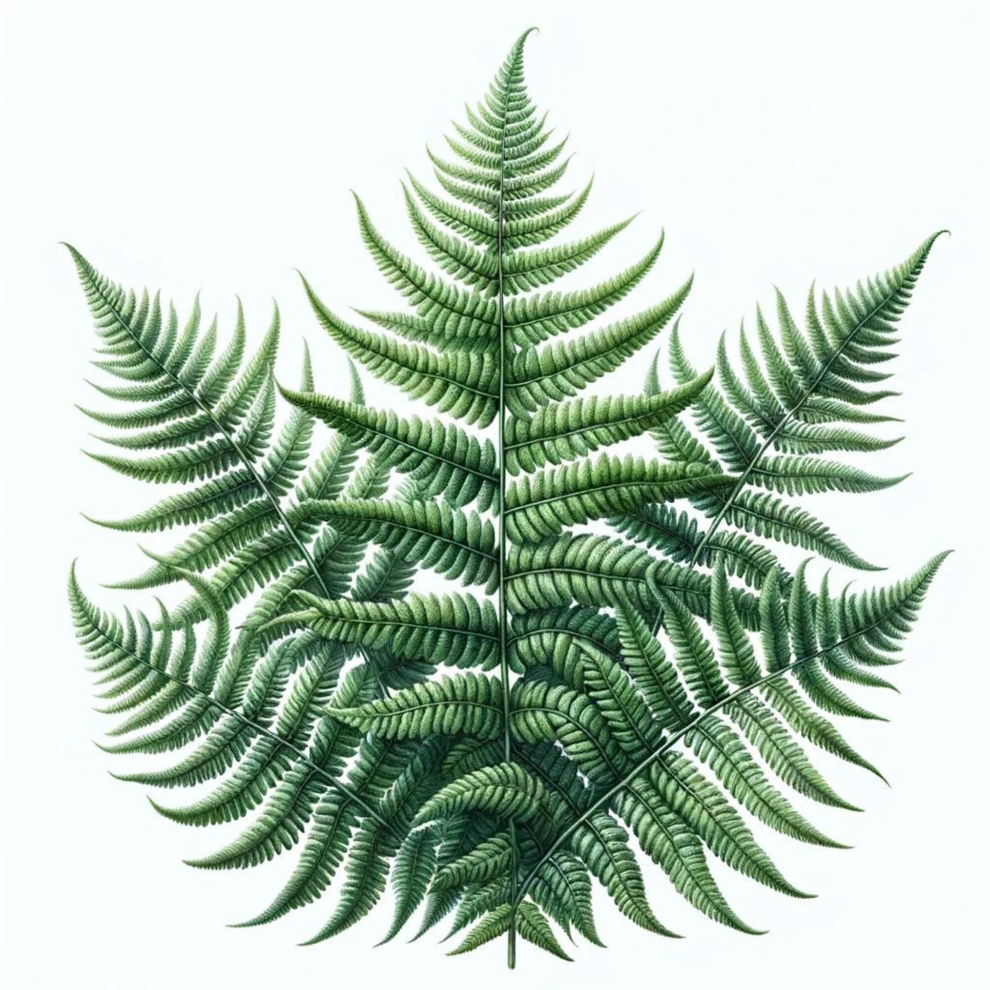 Fern Leaves Instant Download for Scrapbook & Junk Journal, Leafy Greenery Clipart,digital ...