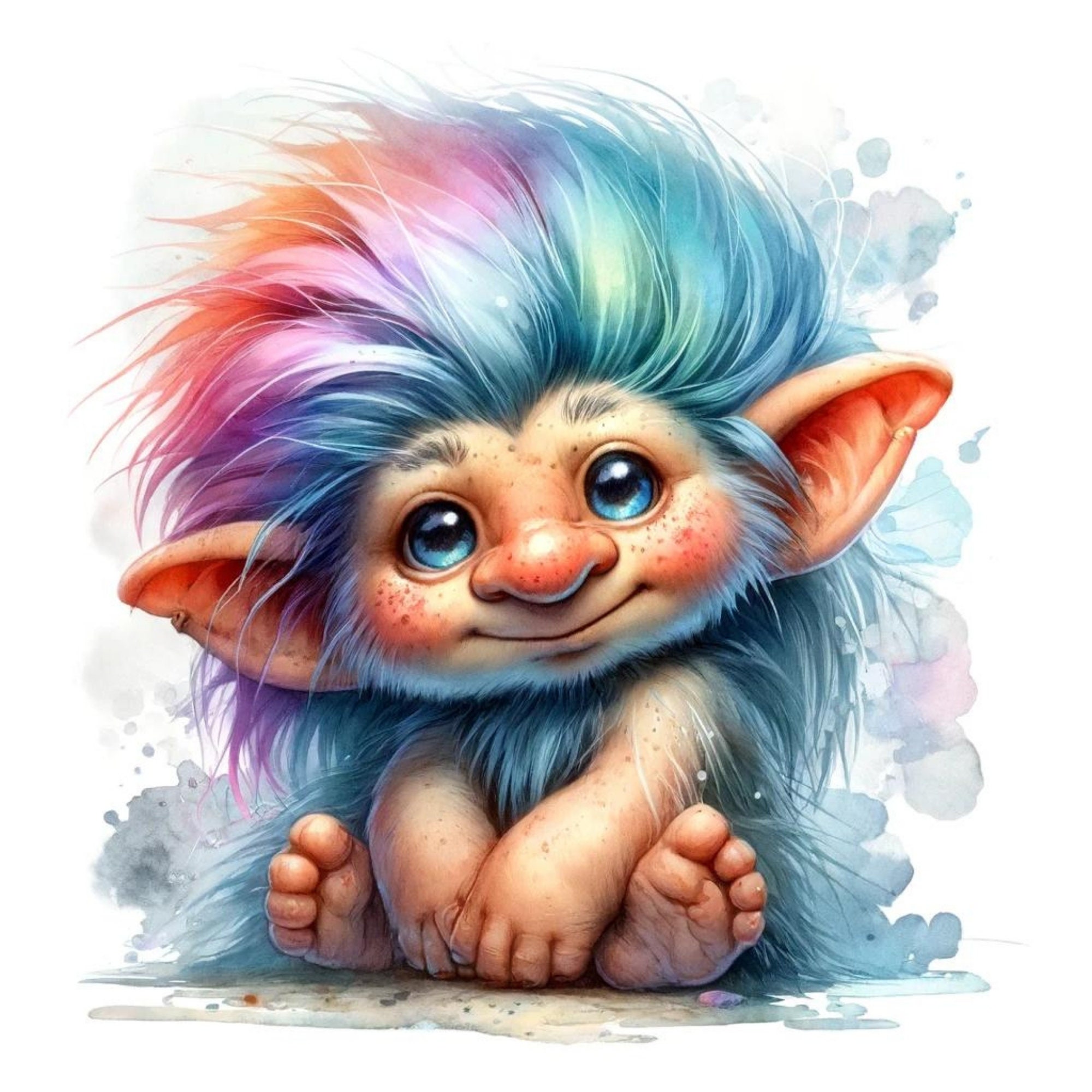 Cute Trolls Clipart, Digital Download for Kids, Character Design, Ogre ...