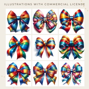 Colorful Bow Clipart Bundle for Junk Journals & Digital Crafting ...