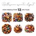 Spooky Halloween Sweets Clipart Bundle, Digital Watercolor Candy ...