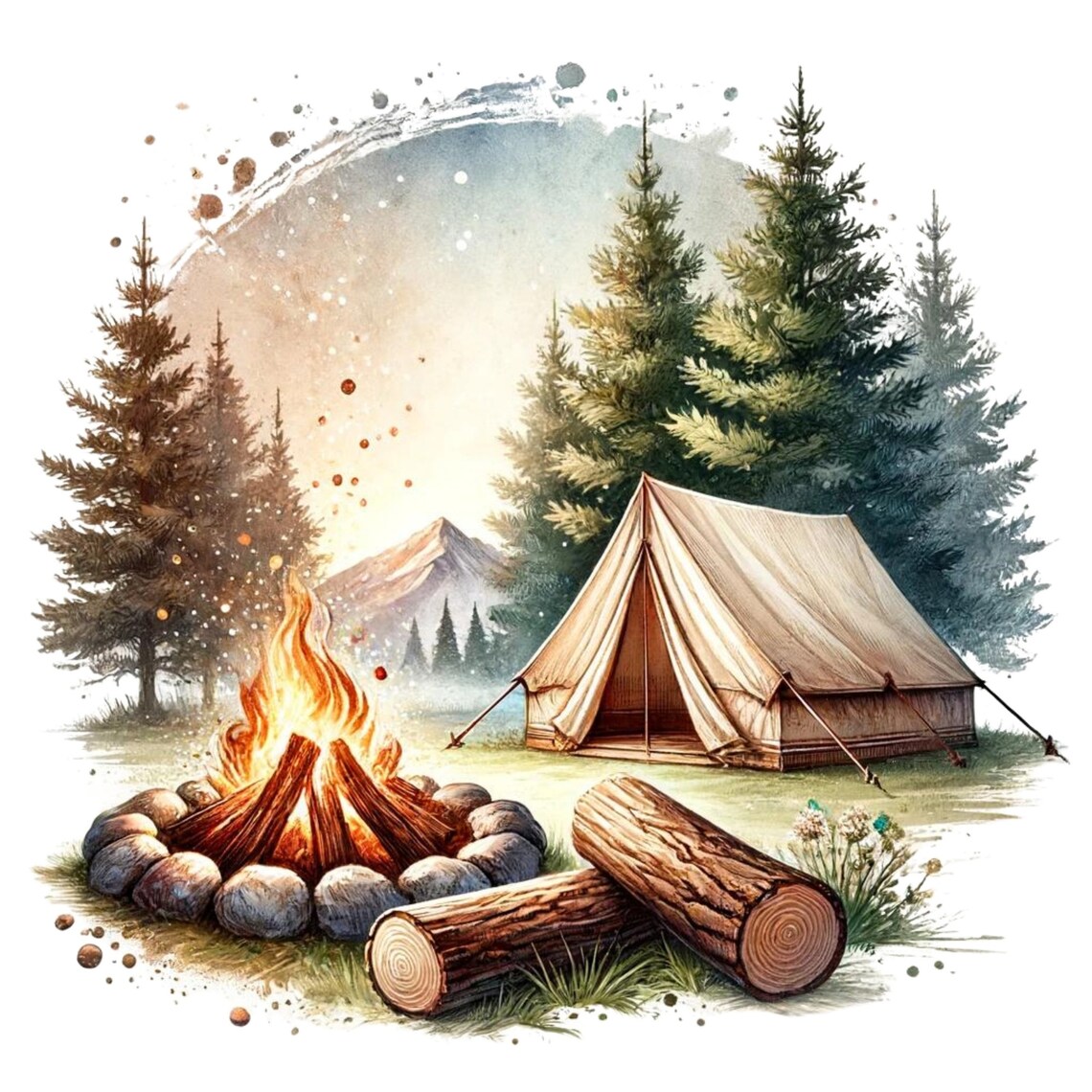 Camping Clipart Collection, Happy Camper Images for Summer Memories ...