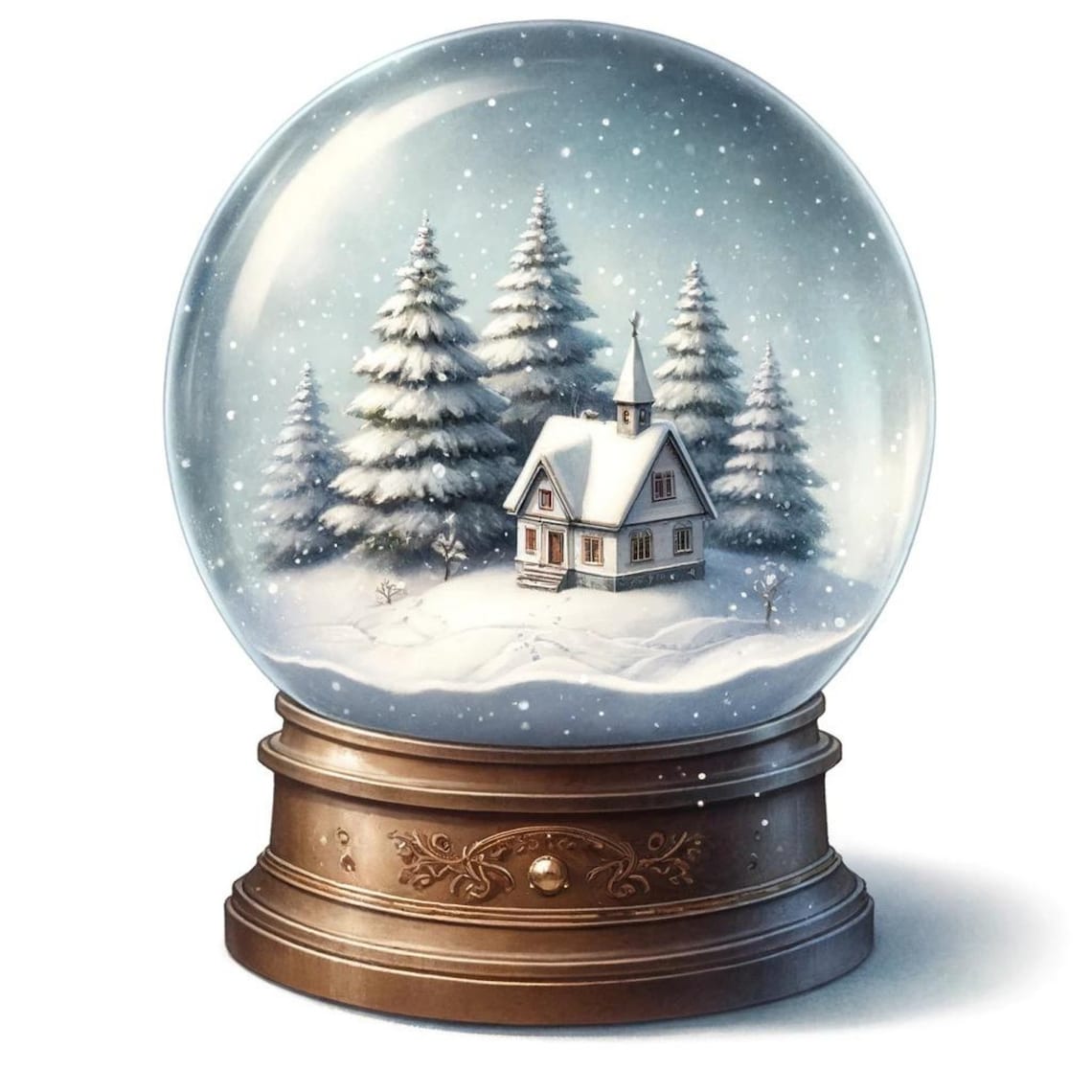 Snow Globe Clipart, Winter Clipart, Merry Christmas Printables, Winter ...