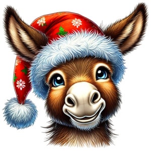 Funny Christmas Animals Clipart, High Resolution Images for Fun Holiday ...
