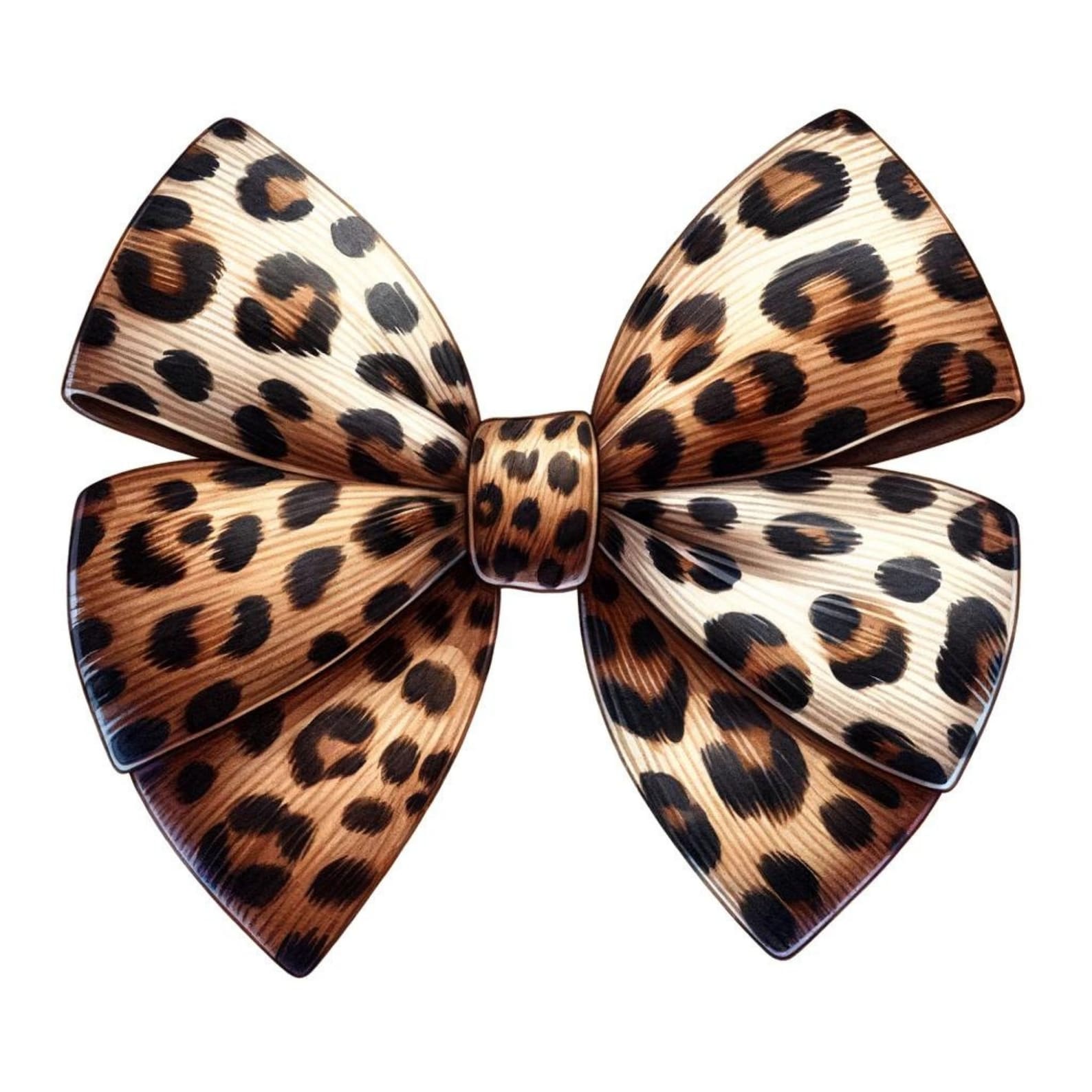 Leopard Bow Clipart Set, Digital Crafting Junk Journal, Watercolor Bow ...