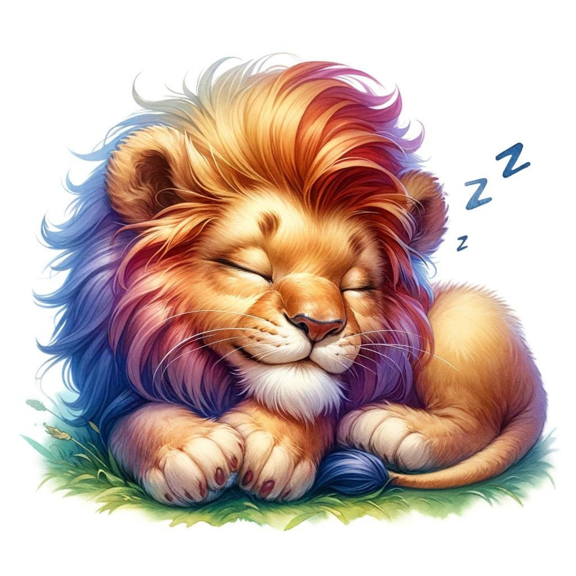 Cute Lion Clipart, Safari Theme Clipart,digital Watercolor for Instant ...